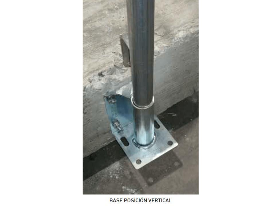 Soporte horizontal/vertical Base clase A UNE 13374 - gharopro